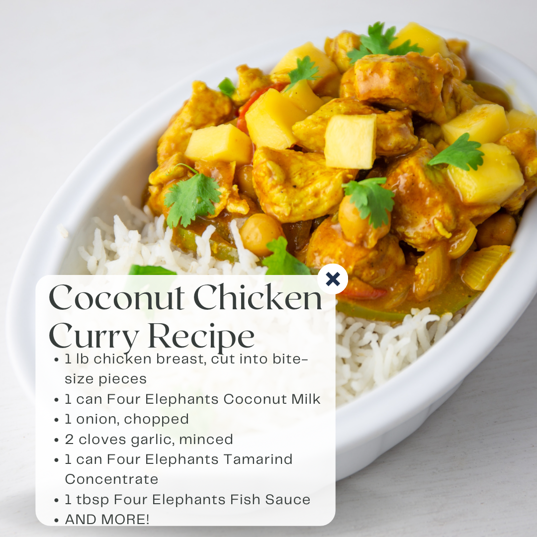Coconut Chicken Curry with Four Elephants Ingredients