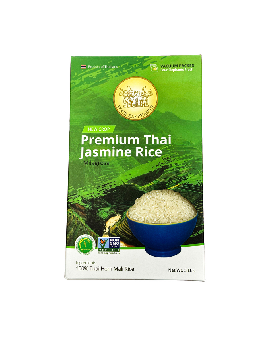 Best Jasmine Rice Brand: Four Elephants Premium Thai Jasmine Rice